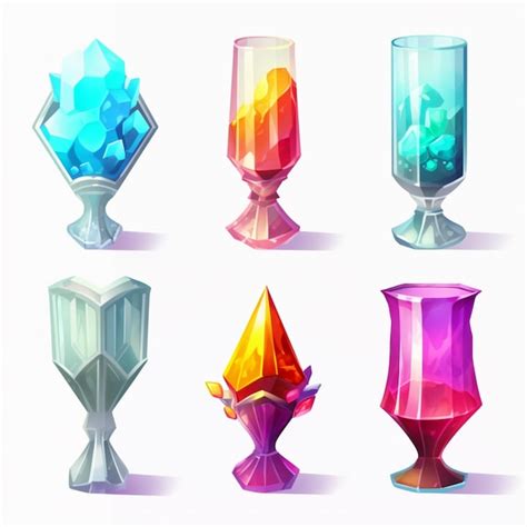 Premium Ai Image A Collection Of Different Colored Glasses With