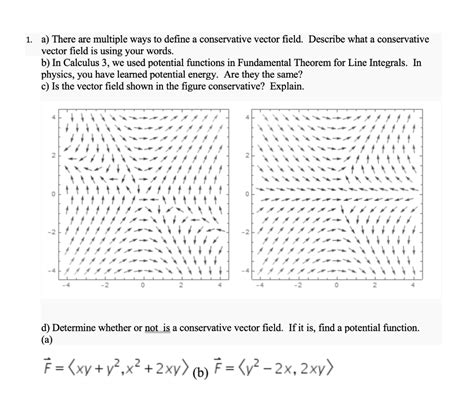 Solved A There Are Multiple Ways To Define A Conservative Vector
