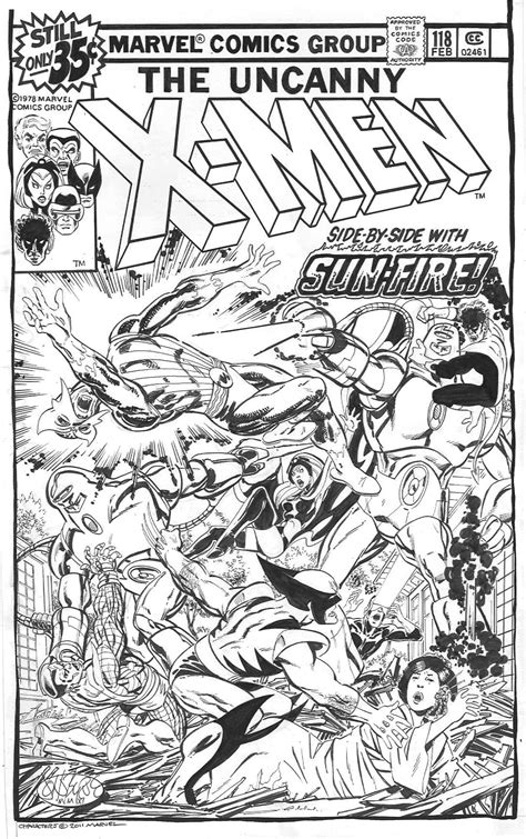 John Byrne Draws Photo Comic Book Artwork Marvel Comics Covers