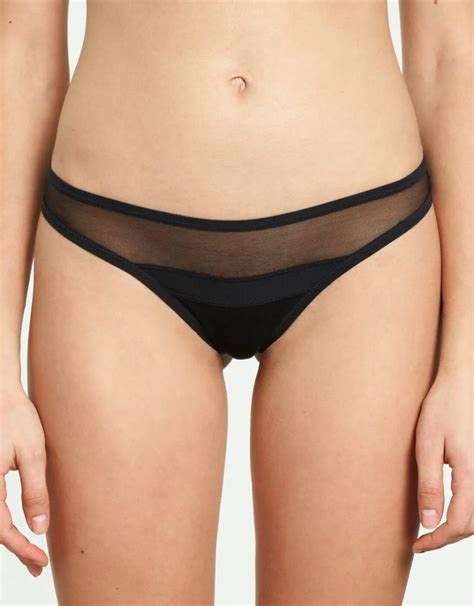 Yasmine Eslami Serena Thong Black Catriona