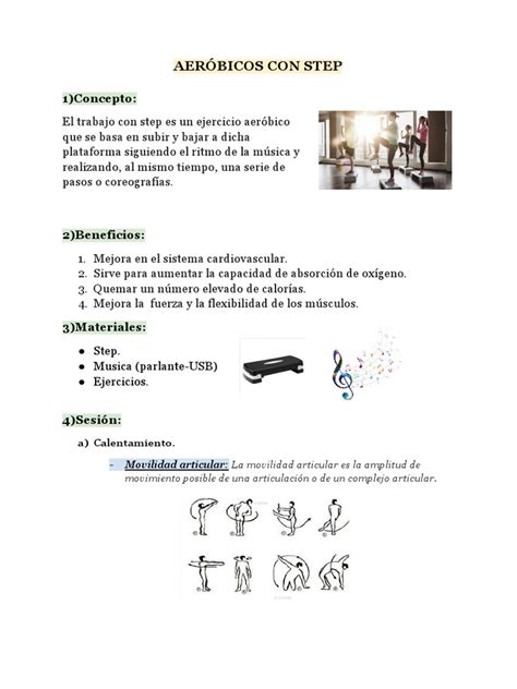 Aprovecha Los Beneficios Del Ejercicio Aeróbico Con Step Pdf