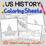 Us History Coloring Pages 22 Total By Us History Slides Tpt