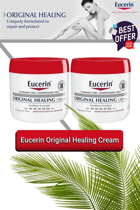 Eucerin Original Healing Cream Unscented Body Cream For Extremely Dry