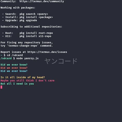 Where We Are Codinglife Termux Phyton Javascript Youtube