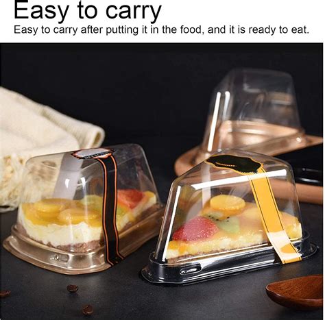 Cake Box 100pcsreusable Cake Box Triangle Cake Transport Box Cake