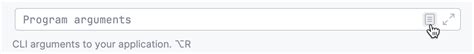 Program Arguments VM Options Environment Variables IntelliJ IDEA Documentation