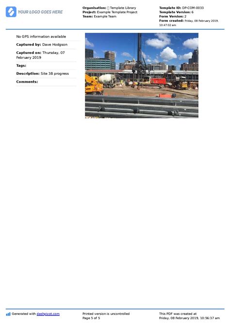 Construction Site Audit Template Audit Checklist And Report