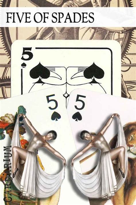 5 Of Spades Meaning In Cartomancy And Tarot ⚜️ Cardarium ⚜️