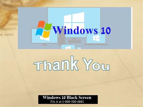Ppt Windows 10 Black Screen Powerpoint Presentation Free Download