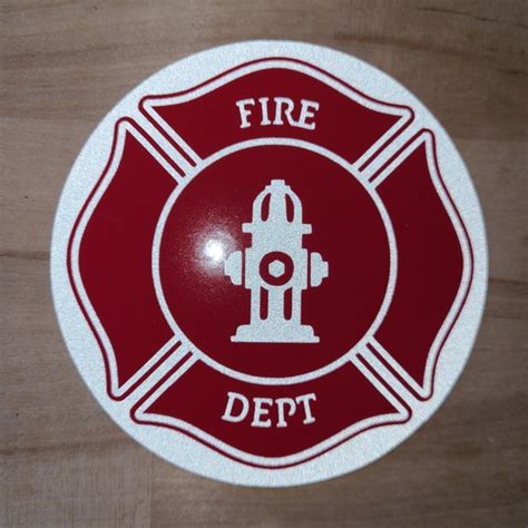Fire Dept Decal Etsy