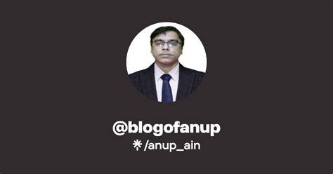 Anup Ain Twitter Instagram Facebook Linktree