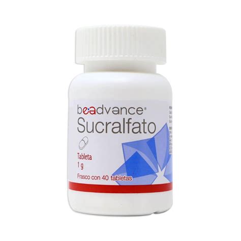 Sucralfato Beadvance Frasco Con 40 Tabletas 1gr