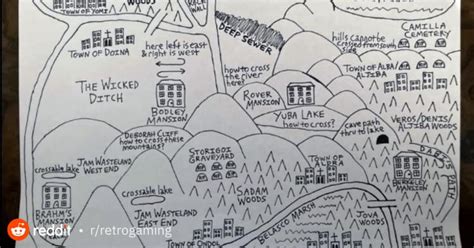 My Map Of “simon Quest” Retrogaming