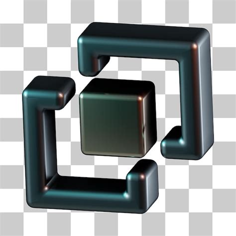 Premium Psd Intersect Object 3d Icon