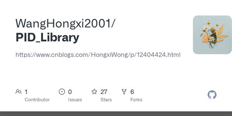 Github Wanghongxi2001pidlibrary Hongxiwongp12404424html