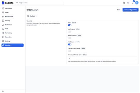 Laravel Marketplace Order Accept Bagisto