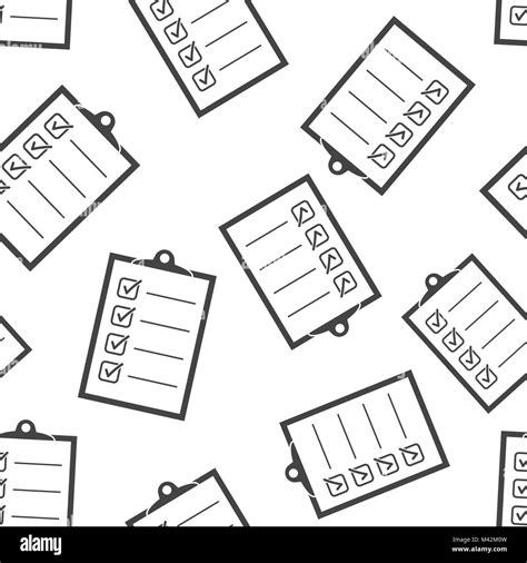 Aufgabenliste Nahtlose Muster Hintergrund Business Flat Vector