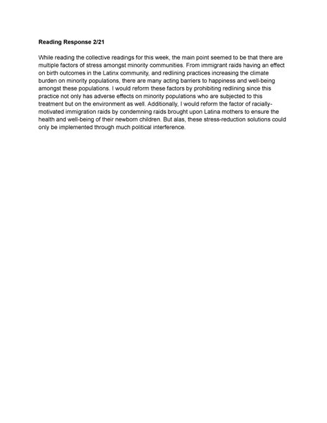 reading response 2 21 reading response 2 while reading the