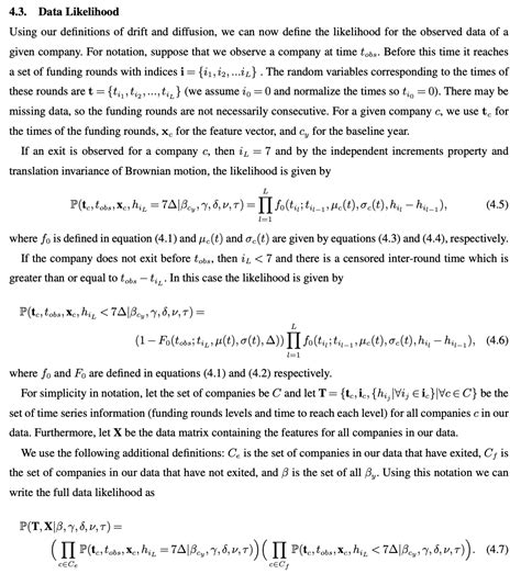 Machine Learning Modelling Startups Funding Journey With Brownian Motion Cross Validated