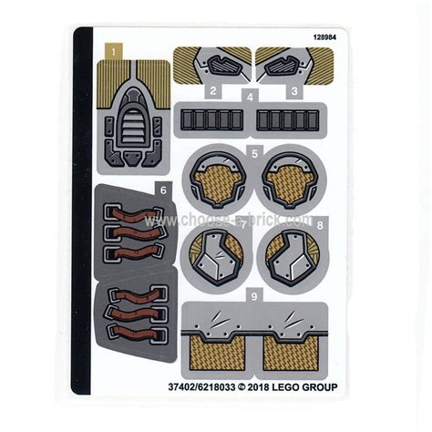 Official Lego® Sticker Sheets For Sale Replacement Stickers