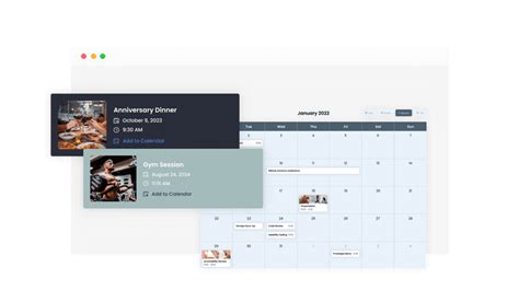 Calendar Widget Free And Works On Any Website
