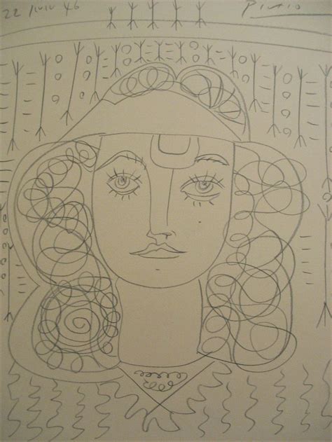 Pablo Picasso Original Estate Found Drawing Painting Art Artwork