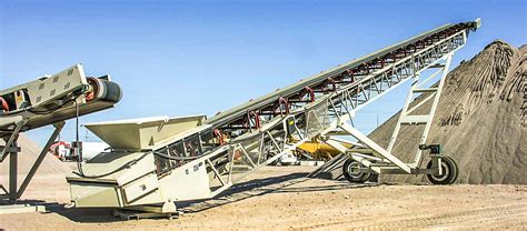 Superior 150 Portable Radial Stacking Conveyor Peco Sales And Rental
