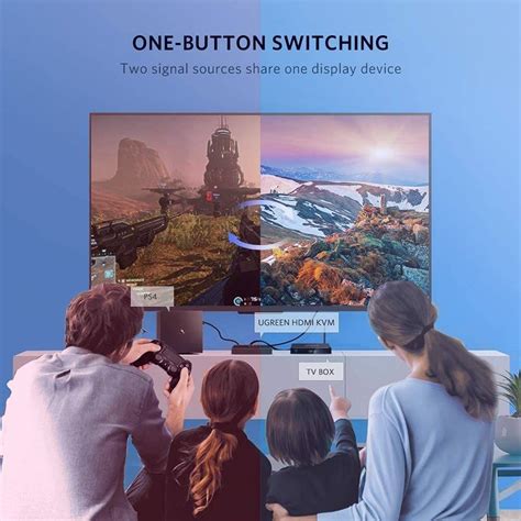 Ugreen Kvm Hdmi Usb Switch 2 Port Hdmi 4k Switcher Box Monitor