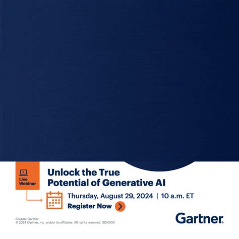 Unlock The True Potential Of Generative Ai Gartner Webinars Aloma Beith