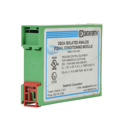 Dataforth Dsca Isolated Analog Signal Conditioning Module Dsca33 Ac In Ntc Tech