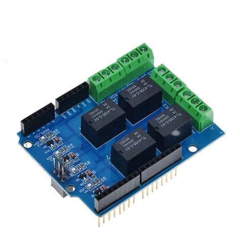 Channel V Relay Shield Module Four Channel Relay Control Board Relay Expansion Board For