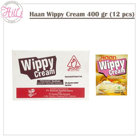 Jual Haan Wippy Cream 400 Gr 12 Pcs 200 Gr 24 Pcs Karton