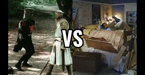 Bunk Bed Collapse Step Brothers Vs The Black Knight Monty Python And