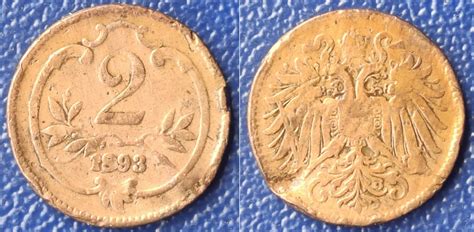 Austria 2 Hellers 1893