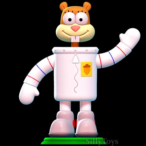 Sandy Cheeks Spongebob Squarepants 3d Print Model By Sillytoys