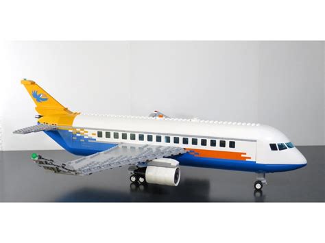 Lego Moc 128564 Passenger Airplane By Lunabricks Rebrickable Build