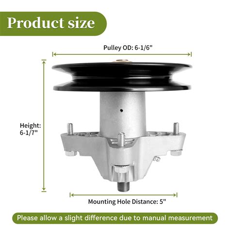 918 04456 Spindle For 42 Deck Mtd Tr Oy Bilt Mower