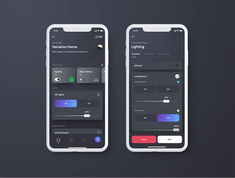 Smart Home Automation UI Kit Demo Sketch Resource Freebie Supply