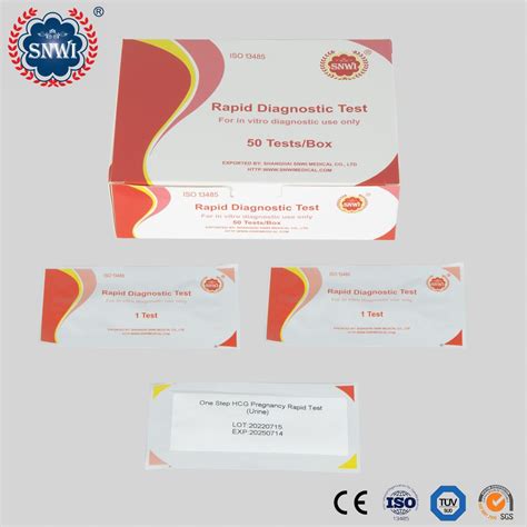 High Accuracy Home One Step Pregnancy Diagnostic Rapid Screen
