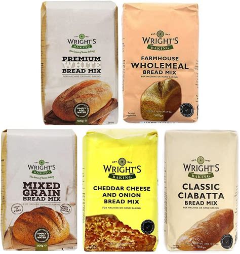 Wrights Baking Bread Mix Selection Pack Premium White Farmhouse