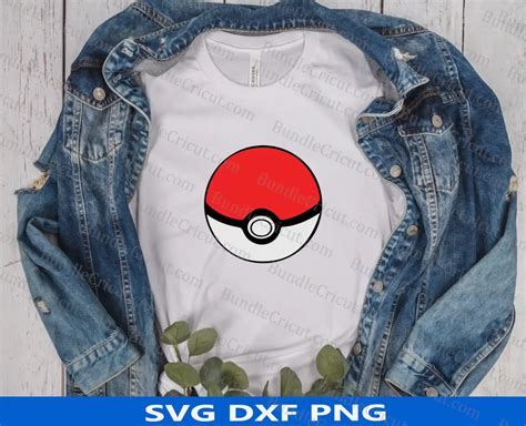 Pokemon Pokeball Svg Png Eps Dxf Clip Art For Die Cut Machines Like