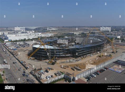A General Overall Aerial View Of The Intuit Dome Construction Site