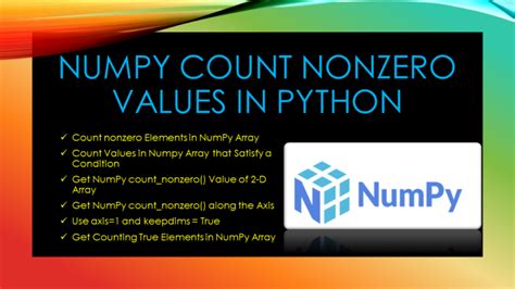 Numpy Count Nonzero Values In Python Spark By Examples