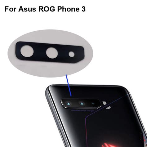 สำหรับ Asus Rog Phone 3 Phone3 ชิ้นส่วนกระจกเลนส์กล้องด้านหลังทดแทน