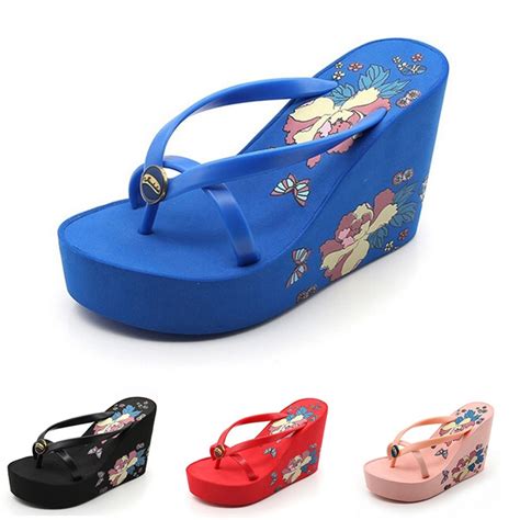 2019 New Thick Bottom Flip Flop Female Summer Rubber Wear Resistant