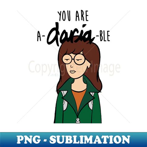 Daria Animated Tv Show Exclusive Sublimation Digital File Inspire