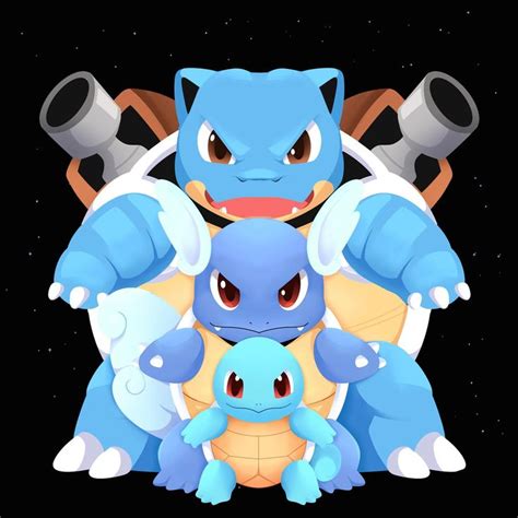 Squirtle Evolution Wallpaper
