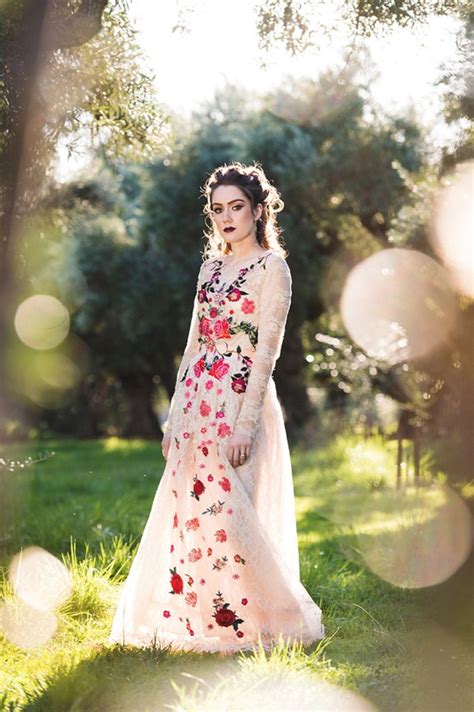 25 Embroidered Floral Wedding Dresses With A Wow Factor Weddingomania