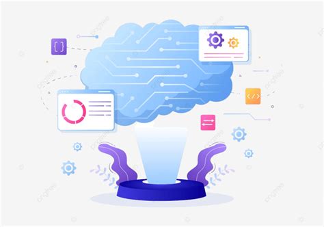 Artificial Intelligence Digital Brain Technology And Engineering Concept With Programmer Data Or ...