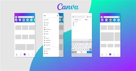 Premium Vector Canva Interface Template Canva Pages Mockup Editorial
